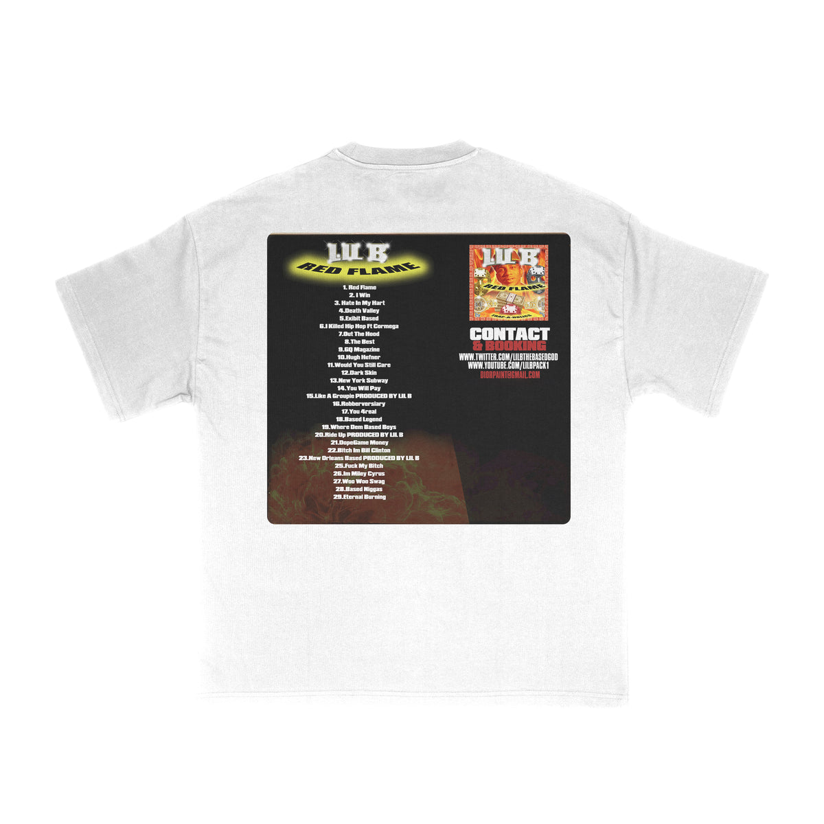 Lil B Red Flame T-Shirt – BASEDWORLD